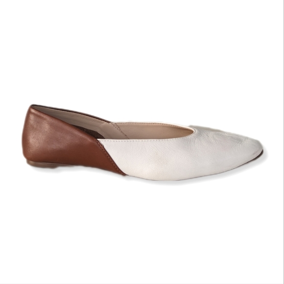 Botkier | Shoes | Botkier Ny Womens Britt Brown White Leather Ballet ...